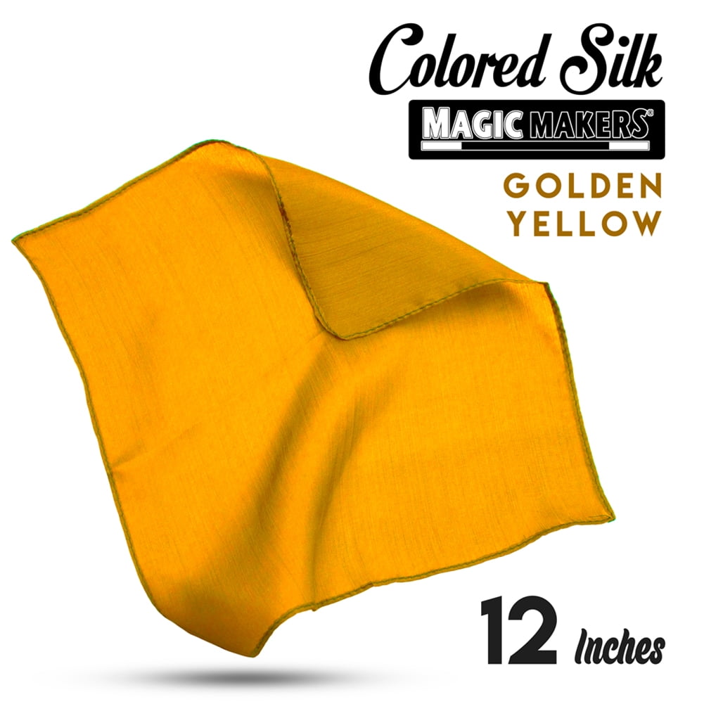 Magic Makers 12 Inch Professional Grade Magician's Silk - Golden Yellow ...