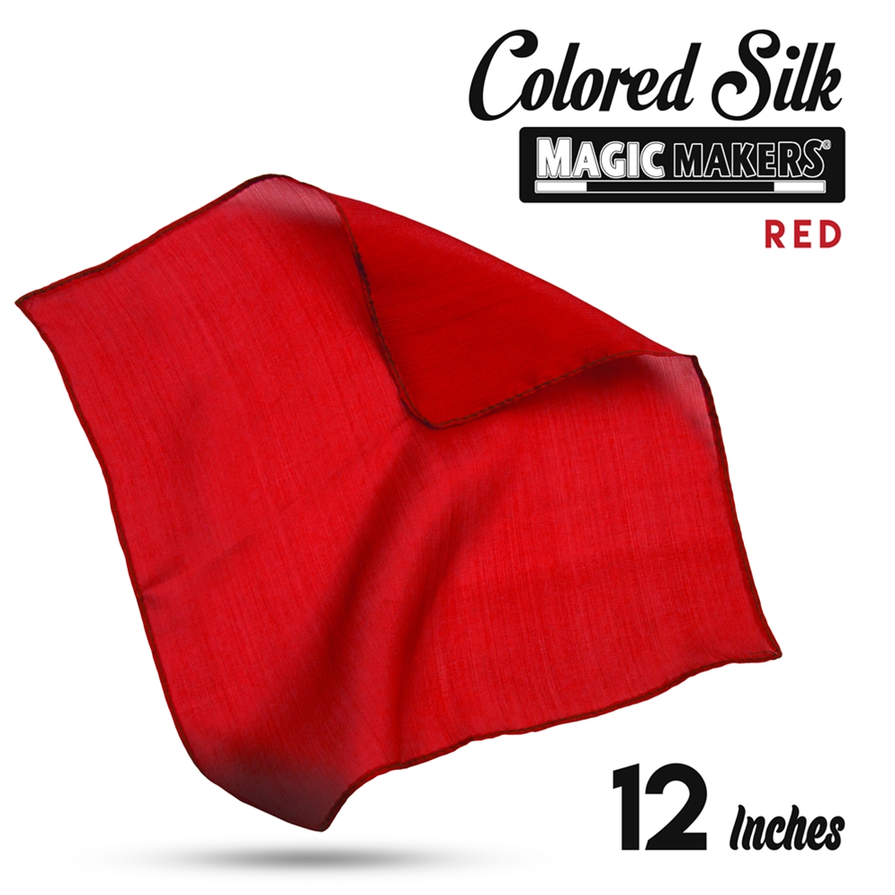 Magic Makers 12 Inch Professional Grade Magician\'s Silk - Red ...