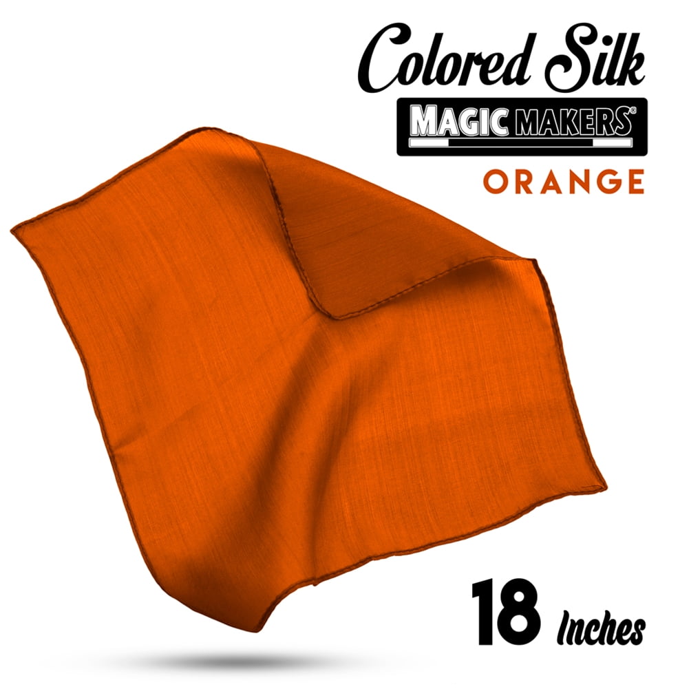 Magic Makers 18 Inch Professional Grade Magician's Silk - Orange ...