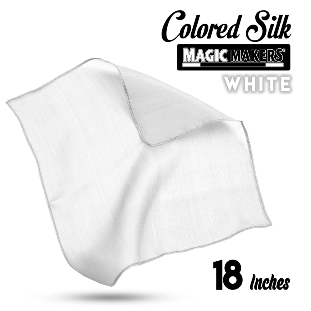 Magic Makers 18 Inch Professional Grade Magician\'s Silk - White ...