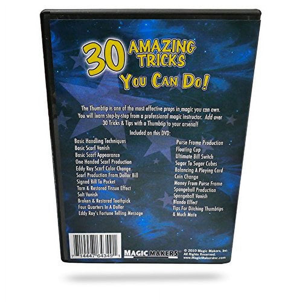 Magic Makers 30 Tricks with a Magic Thumb Tip, Includes a Standard Size ...