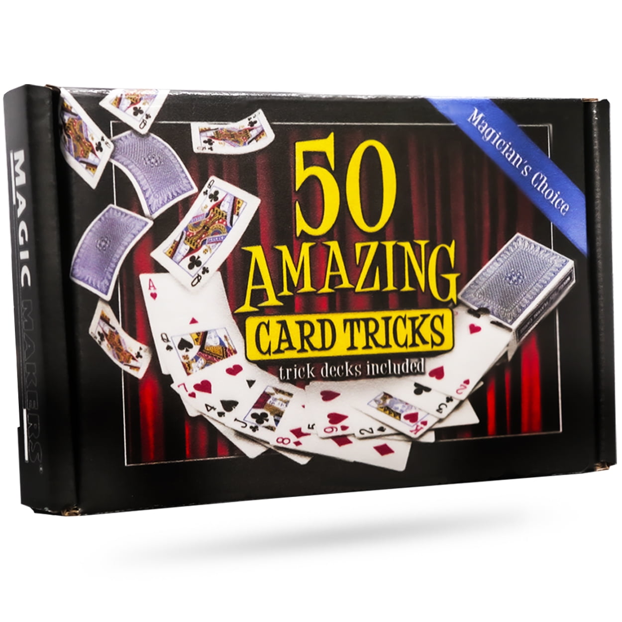 Magic Makers 50 Amazing Card Tricks Kit for All Ages - Trick Decks ...