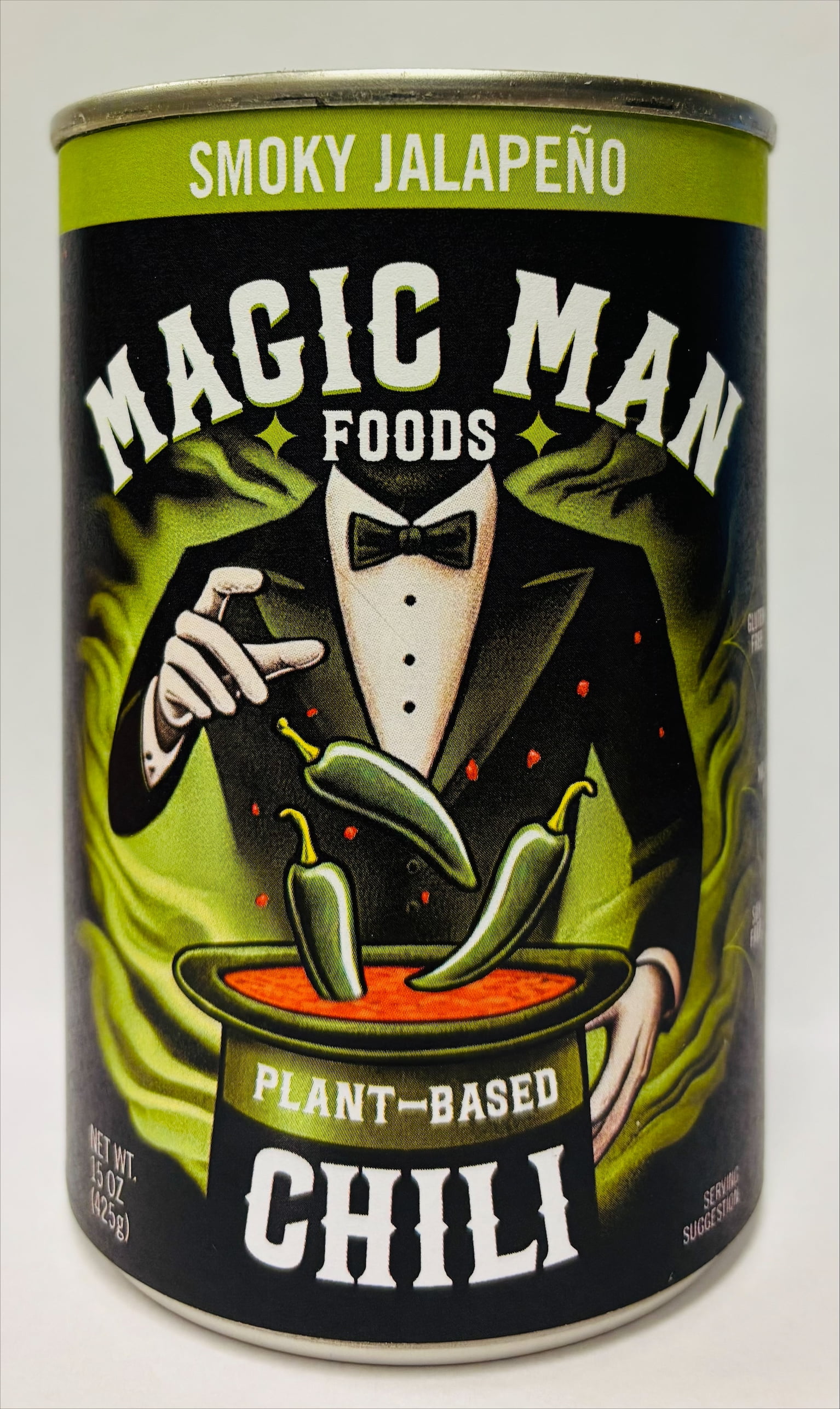 Magic Man Plant Based Smokey Jalapeno Chili 12x15oz Cans - Walmart.com