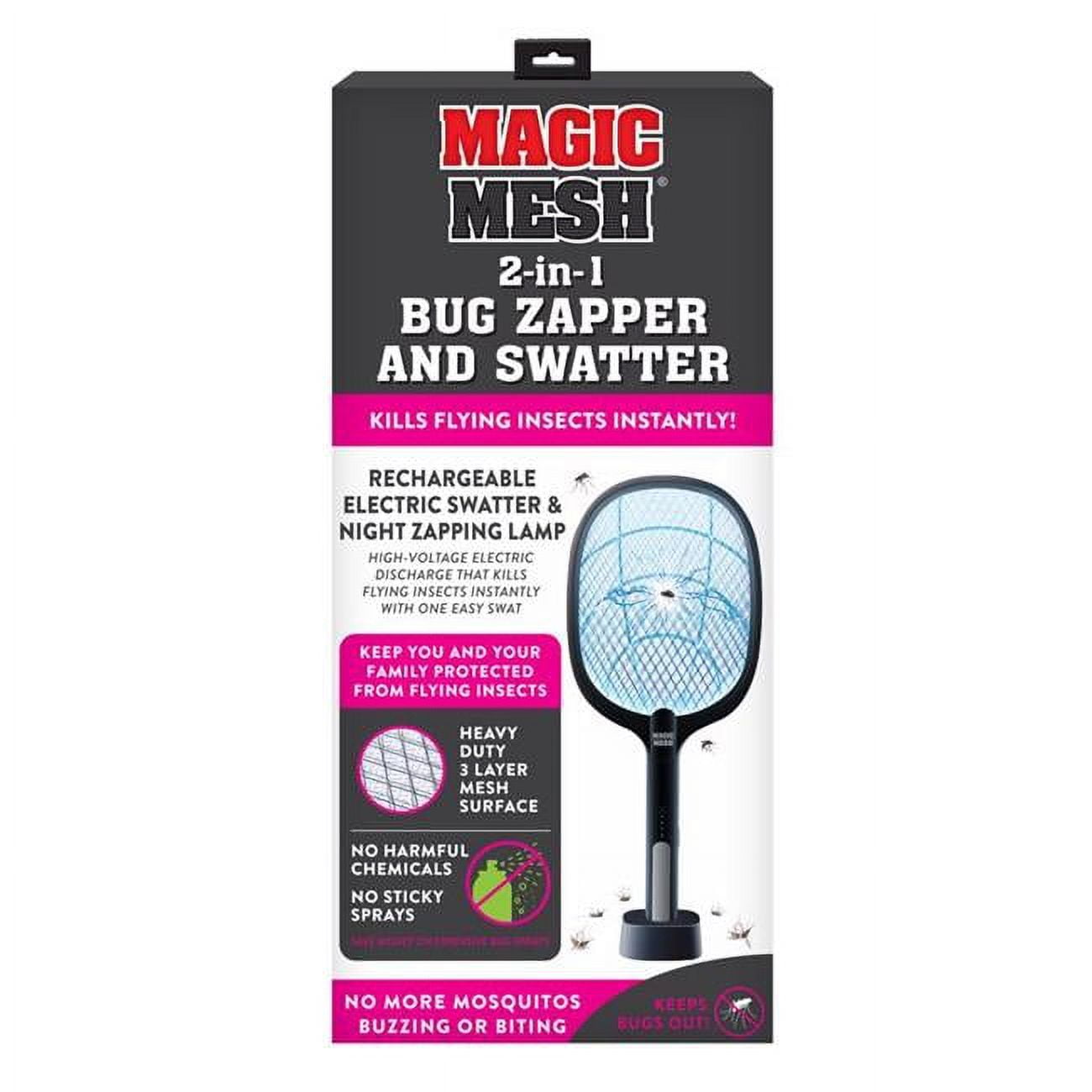Magic Mesh Rechargeable Flying Insect Electric Killer, Black - Walmart ...