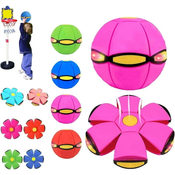 Magic Meta Ball with 6 LED Lights, Dual Form Freely Switchable Magic ...