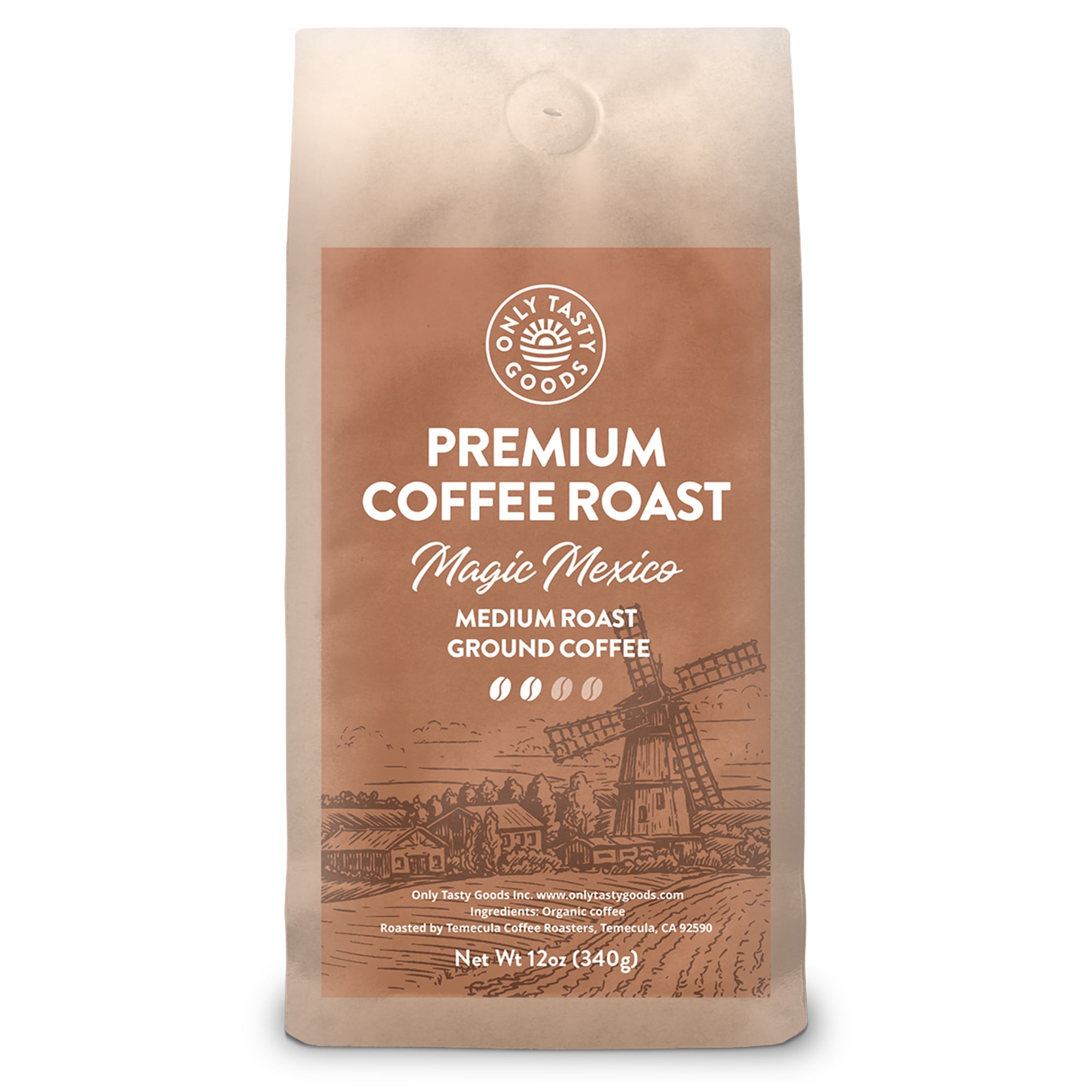 Magic Mexico Medium Roast Ground Coffee, Organic, Low Acid, GMO-Free, 12 oz. - Walmart.com
