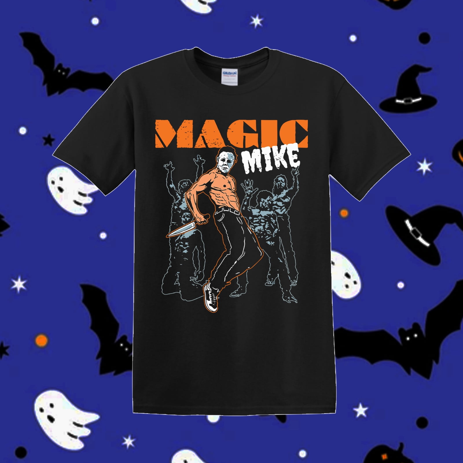 Magic Mike Halloween T-Shirt – Michael Myers Graphic Tee - Walmart.com