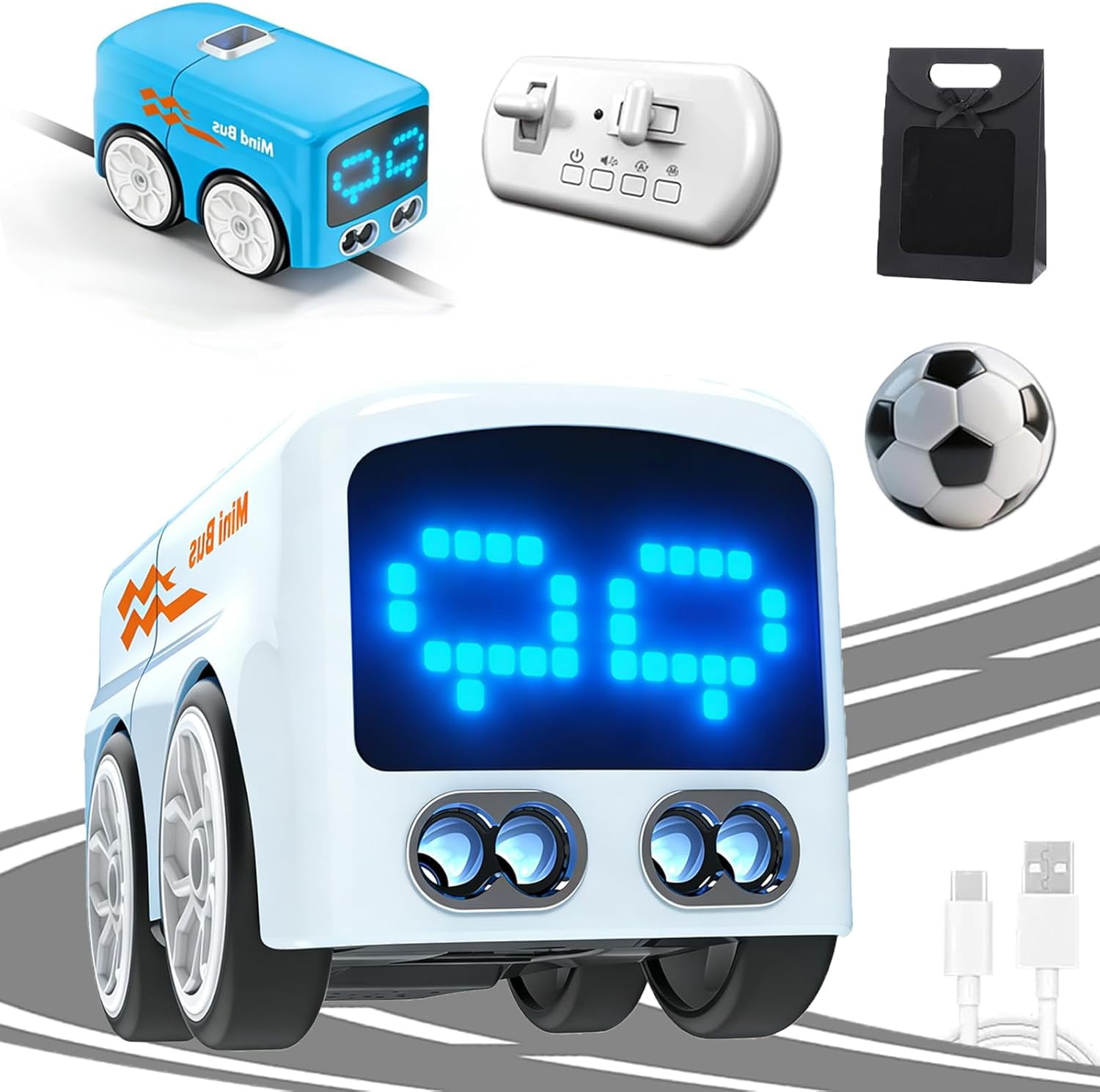 Magic Mini Bus, 2026 Upgraded Gesture Remote Control Bus, Remote ...