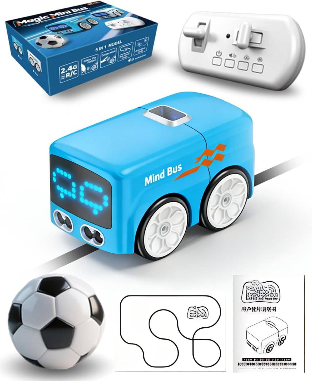 Magic Mini Bus, 2026 Upgraded Gesture & Remote Control Smart Sensor Car ...