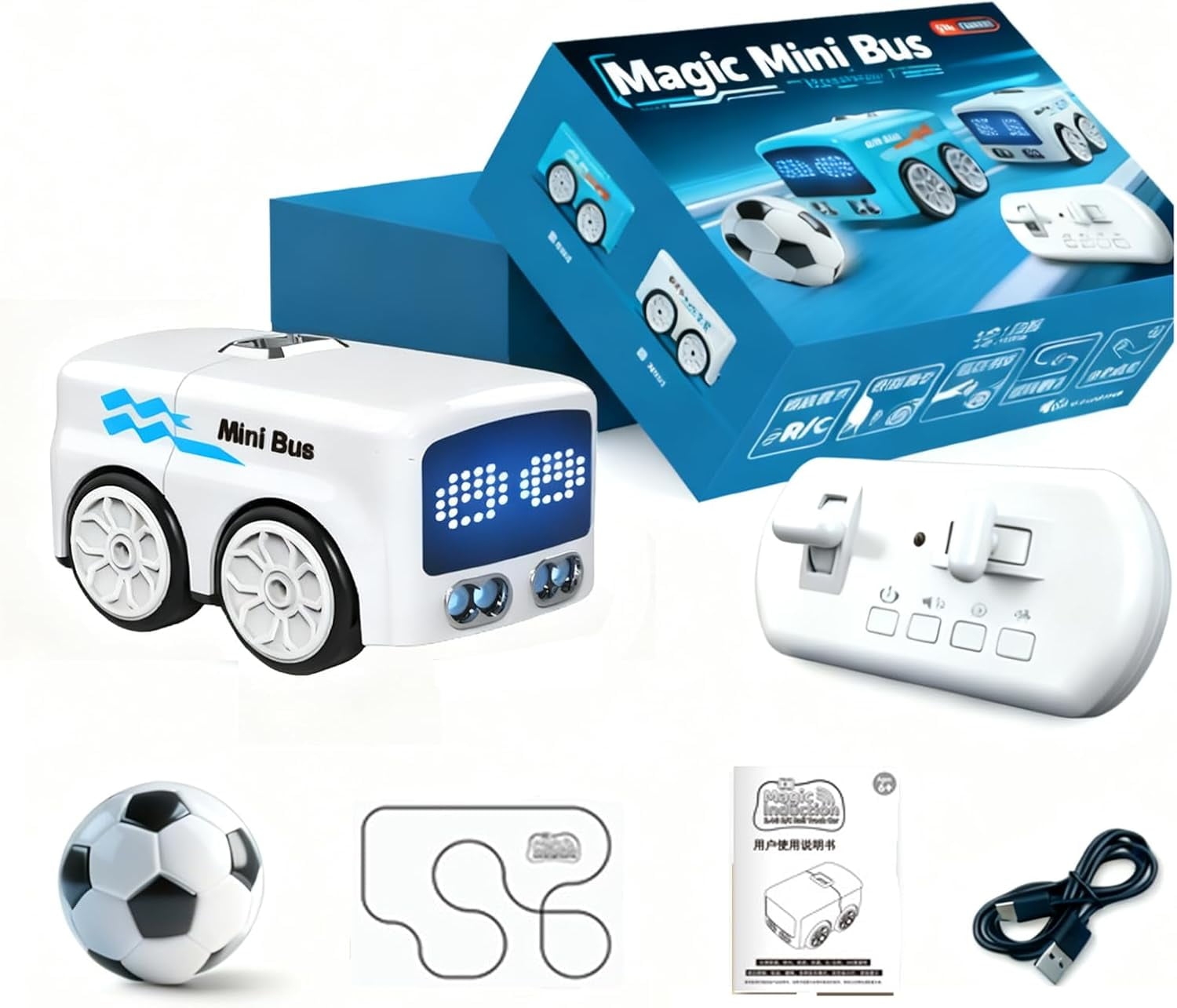 Magic Mini Bus, 2026 Upgraded Gesture & Remote Control Smart Sensor Car ...