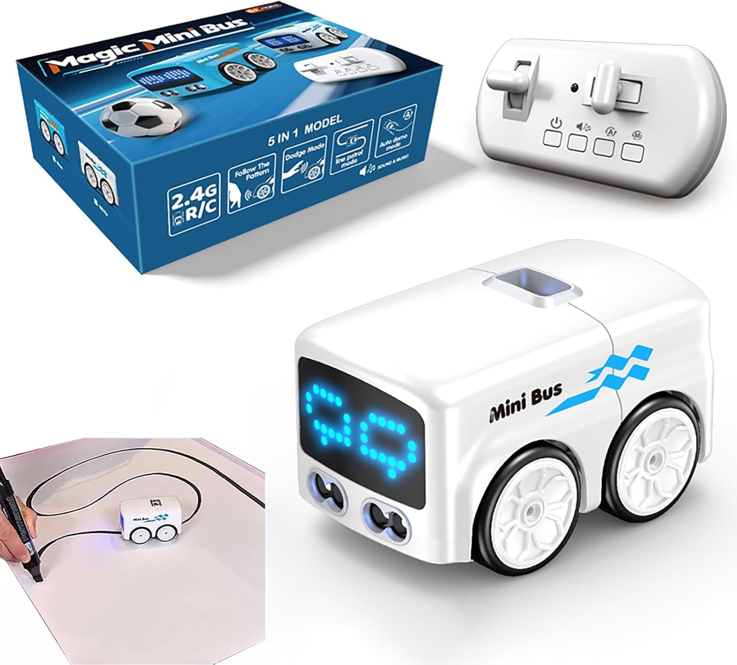 Magic Mini Bus, 2026 Upgraded RC Remote Control Sensor Car with Gesture ...