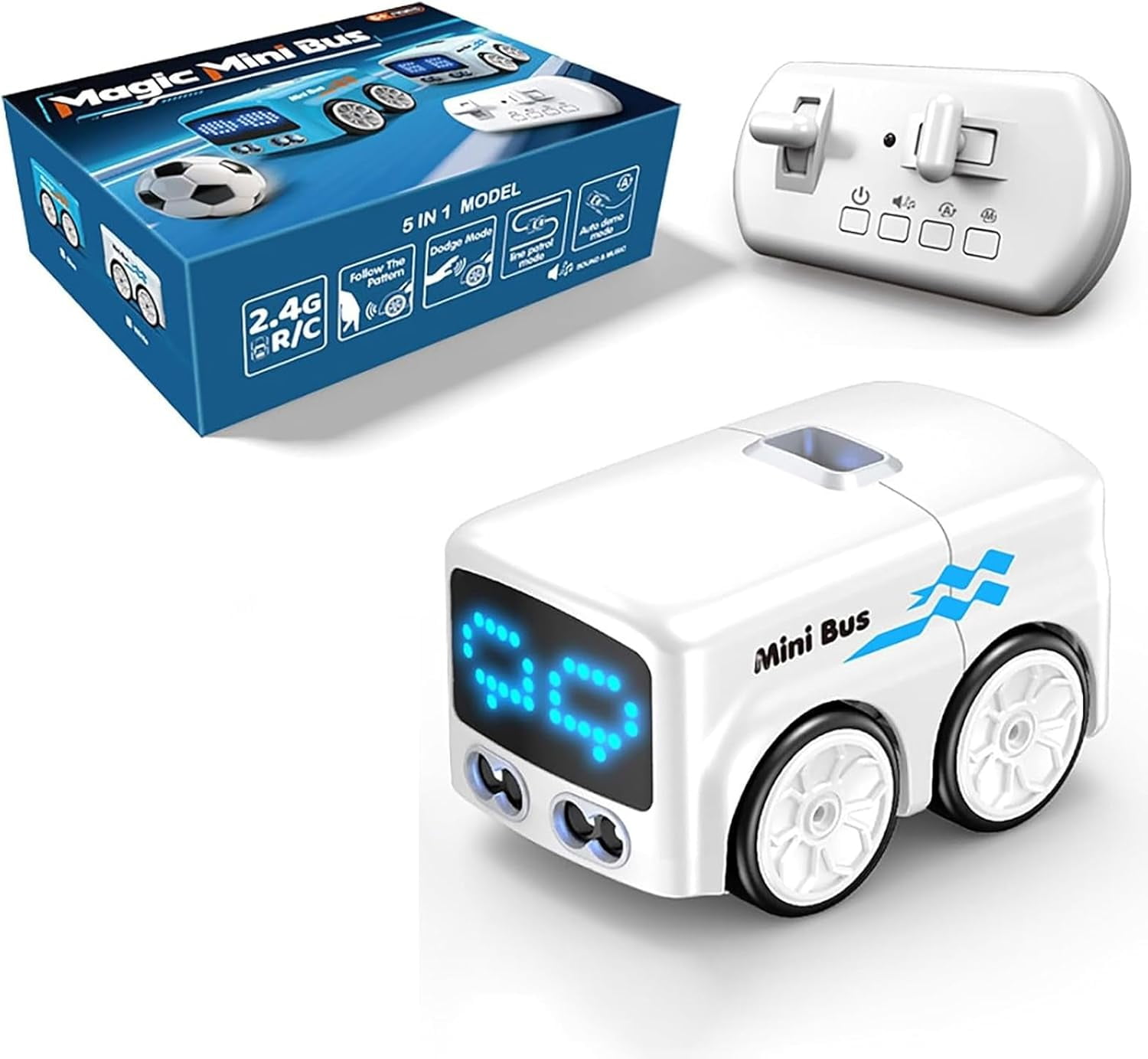 Magic Mini Bus, Intelligent Remote Control Sensor Car with Dual-Control ...