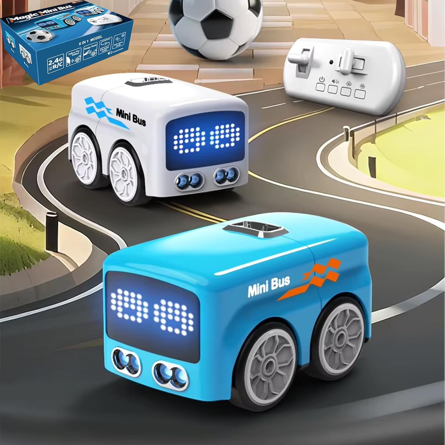 Magic Mini Bus, Intelligent Remote Control Sensor Car with Dual-Control ...