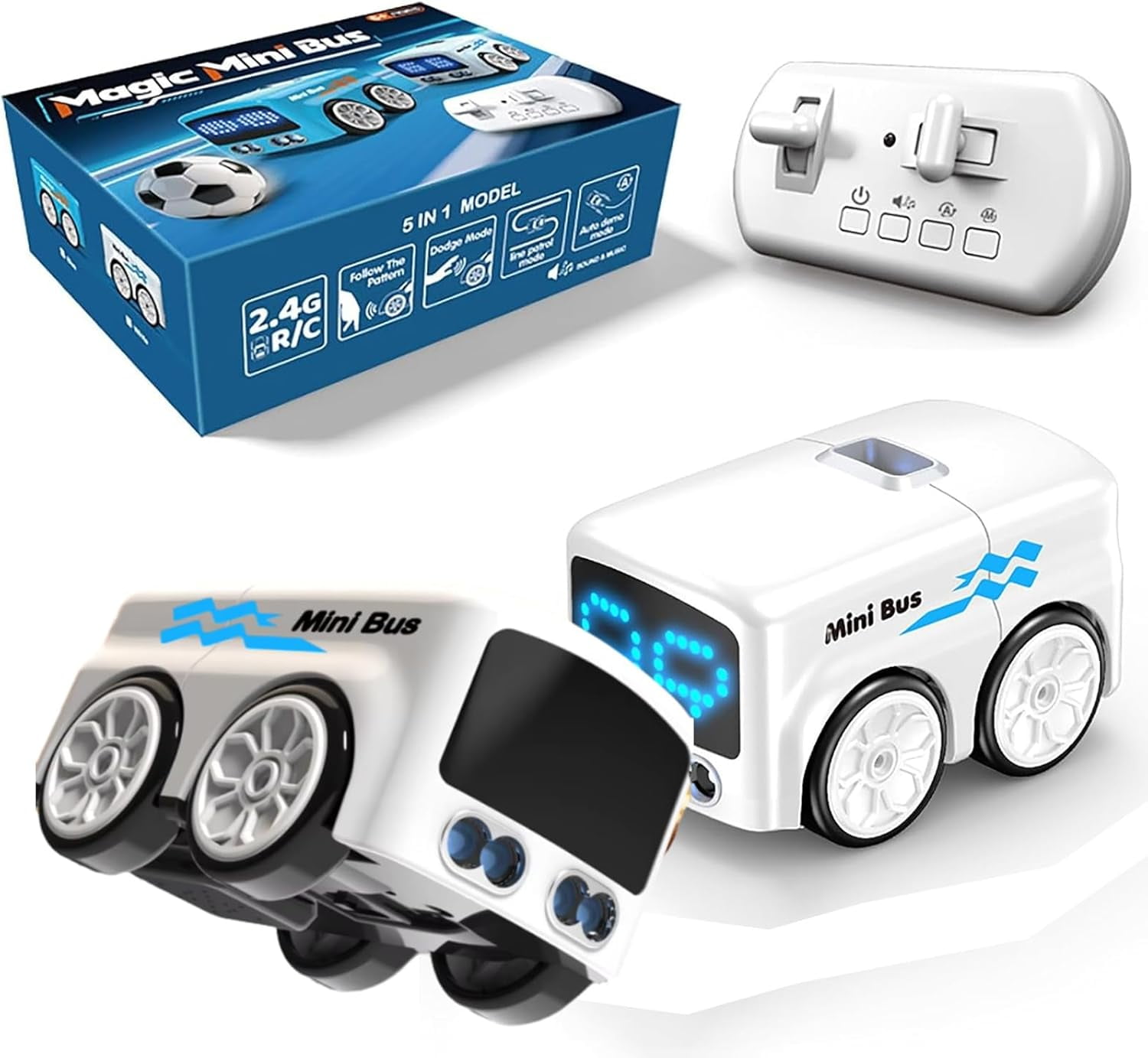 Magic Mini Bus, Intelligent Remote Control Sensor Car with Dual-Control ...