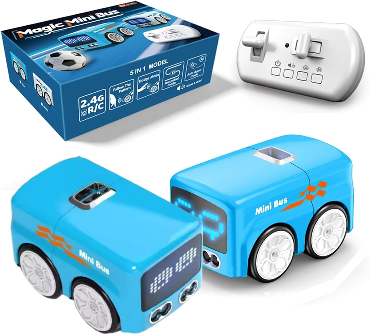 Magic Mini Bus, Intelligent Remote Control Sensor Car with Dual-Control ...