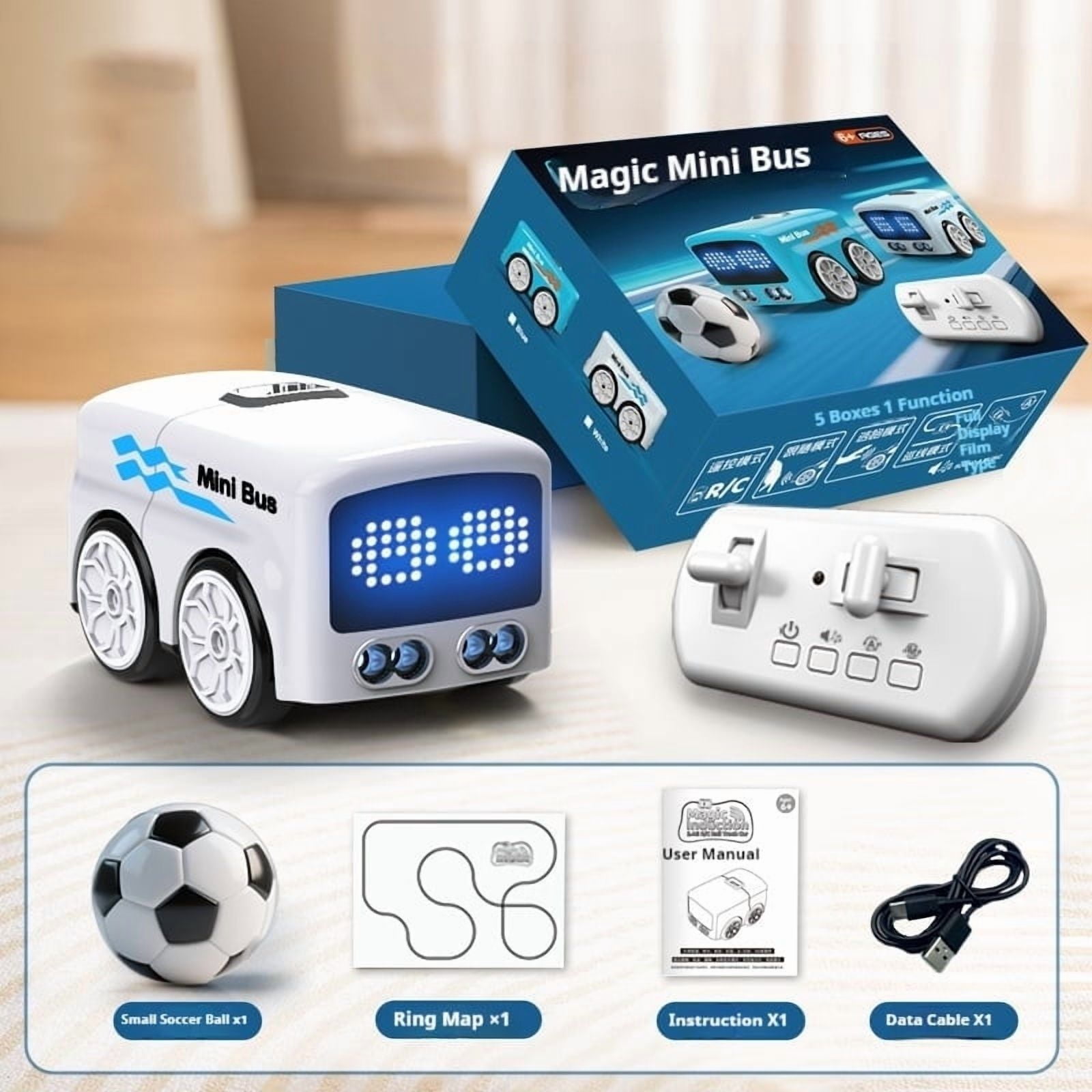 Magic Mini Bus, Line Trace Magic Car That Follows Drawn Line, Smart ...