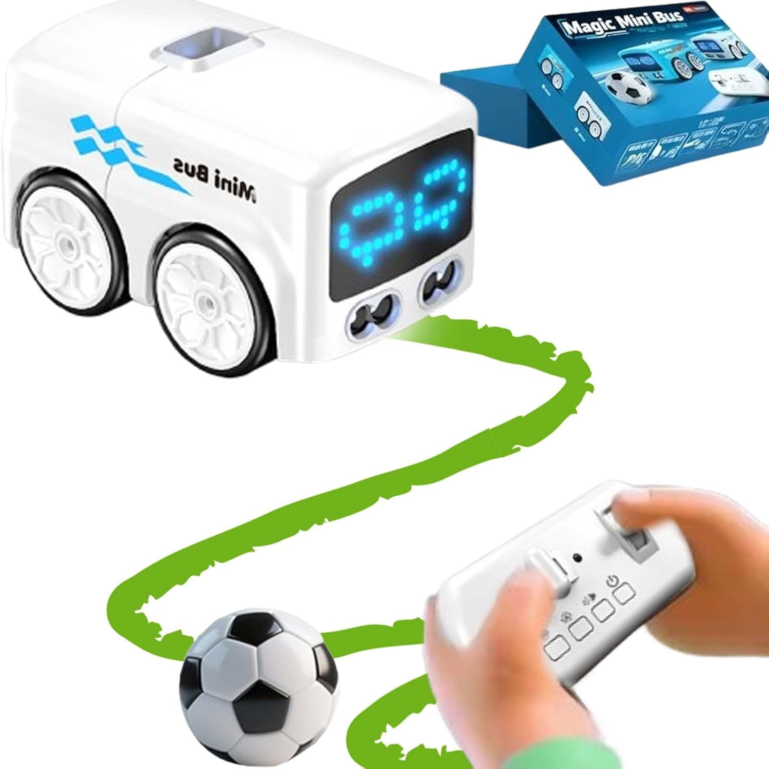 Magic Mini RC Bus - 2026 Upgraded Gesture & Remote Control Smart Sensor ...