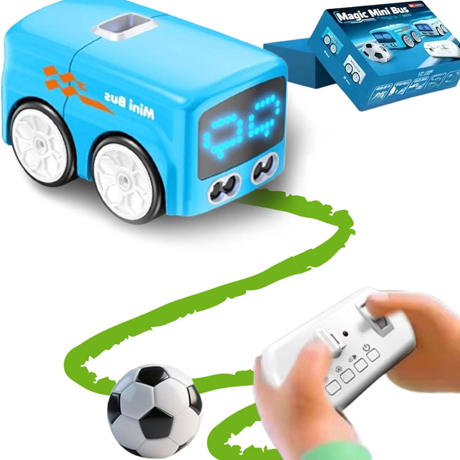 Magic Mini RC Bus - 2026 Upgraded Gesture & Remote Control Smart Sensor ...