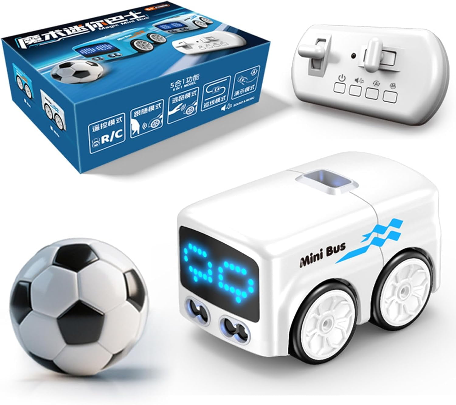 Magic Mini RC Bus,Gesture & Remote Control Smart Sensor Car, Auto ...