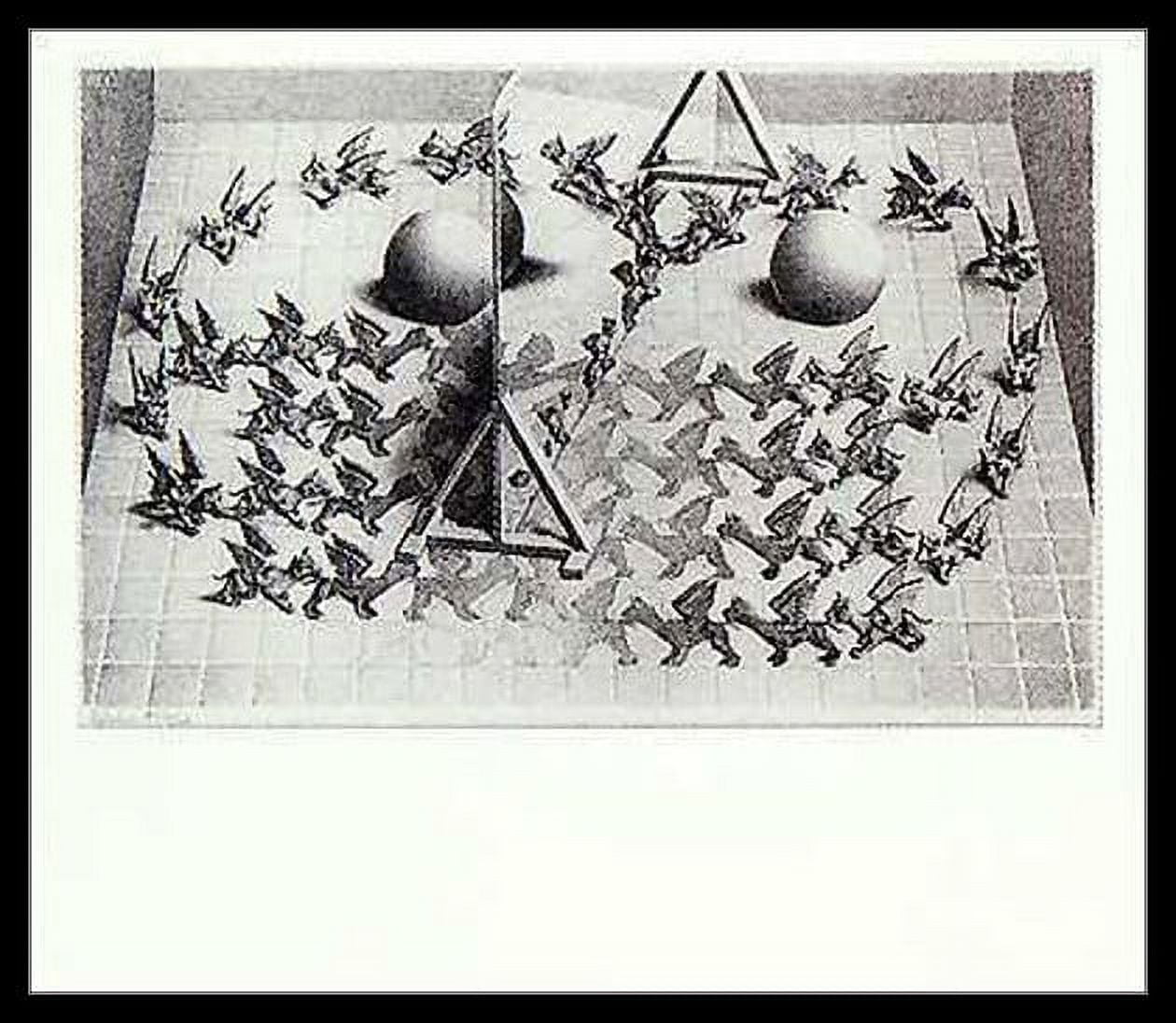 Magic Mirror Laminated & Framed Poster by M.C. Escher (26 x 22 ...