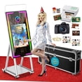 Magic Mirror Photo Booth, 40'' Mirror Photo Booth with Camera and ...