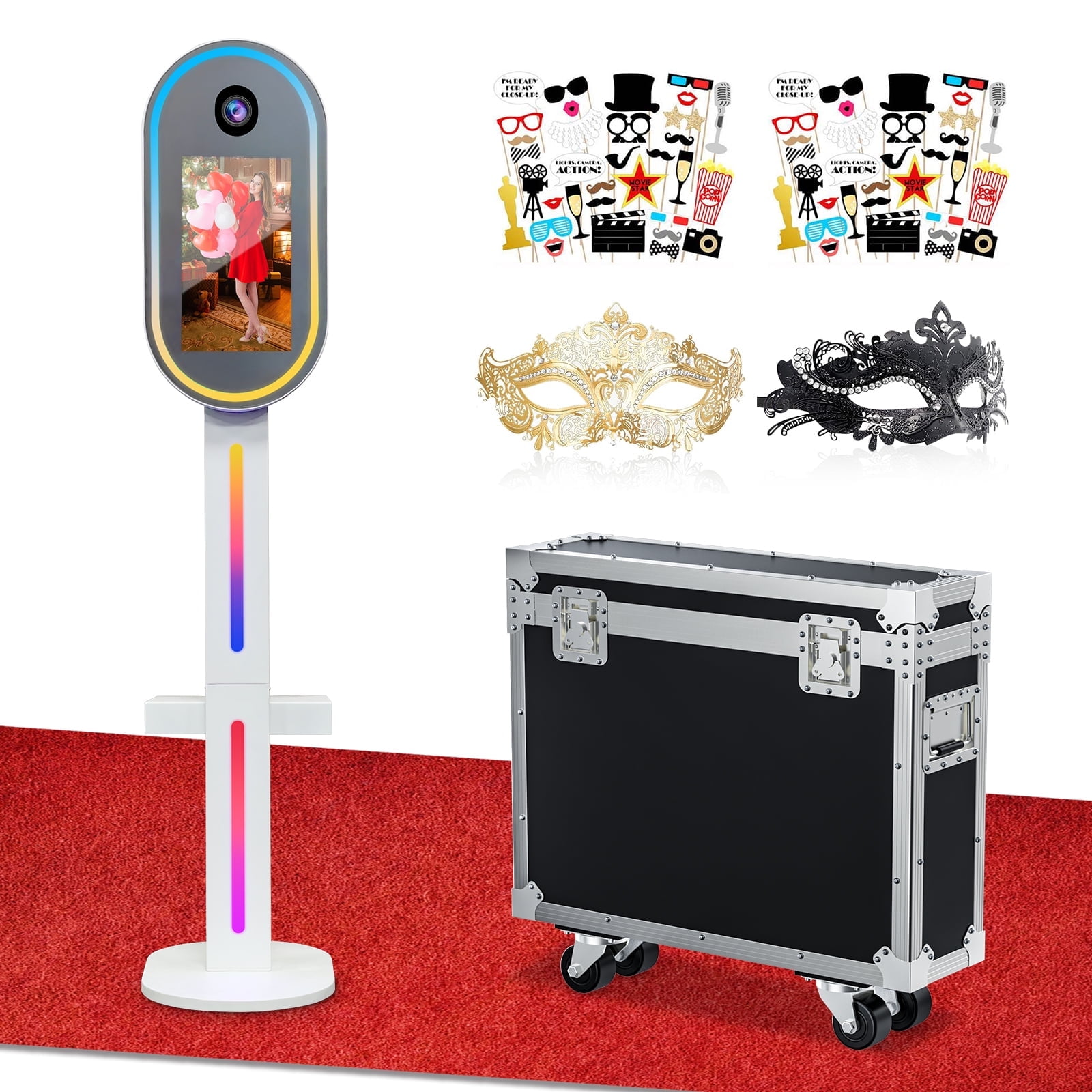 Magic Mirror Photo Booth Machine with 15.6 Inch Touch Screen PhotoBooth ...