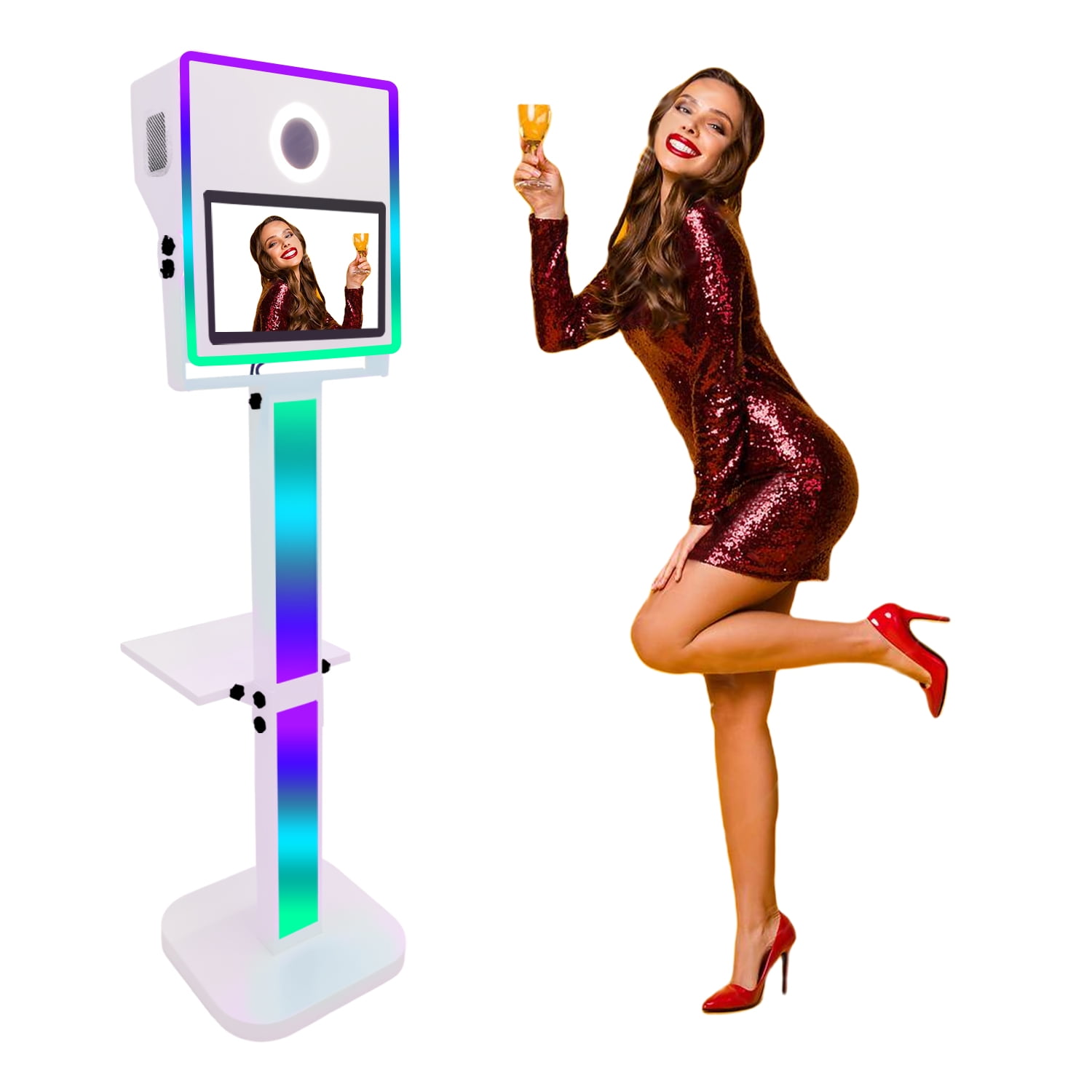 Magic Mirror PhotoBooth for Camera with 15.6''Touch Screen DSLR Machine ...
