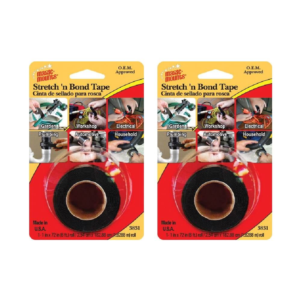 Magic Mount Stretch and Bond Adhesive Tape Seals Water Air Fuel 1 x 72 ...