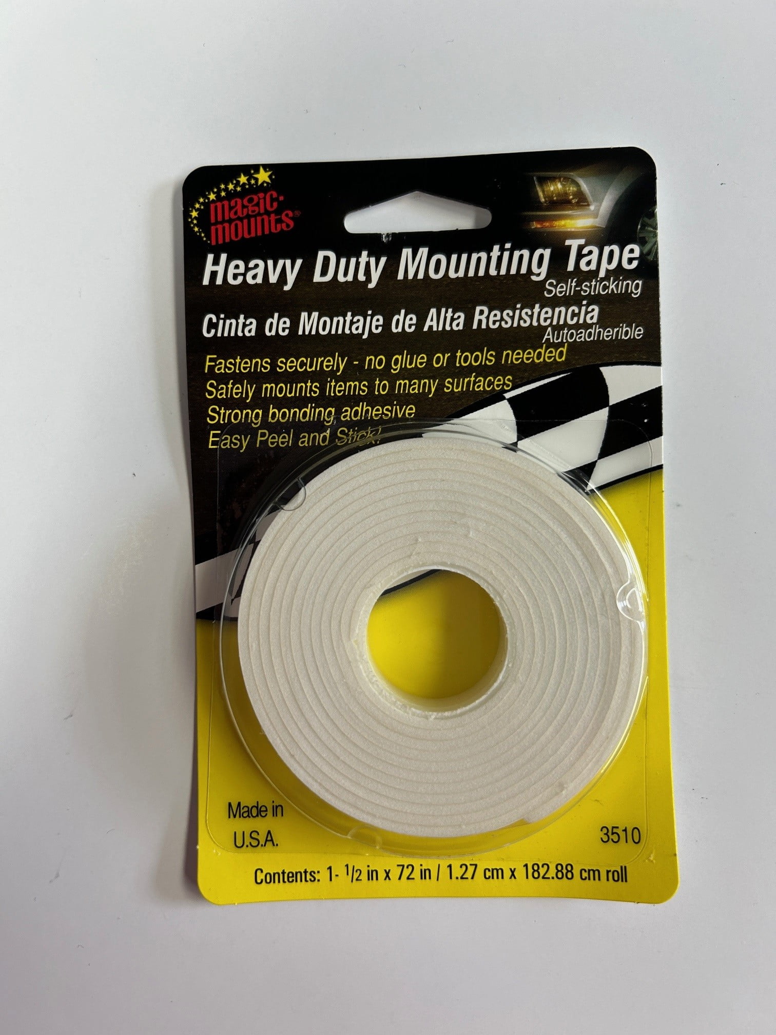 Magic Mounts Heavy Adhesive Duty Permanent Bond Self-Sticking 1/2 inch ...