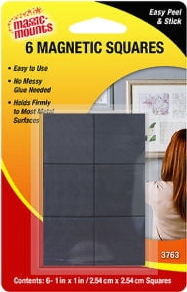 Magic Mounts Magnetic Squares 6 1"x1" 3 packs - Walmart.com