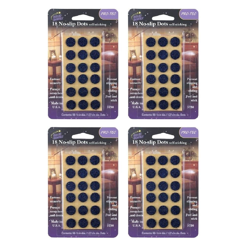 Magic Mounts No Slip Dots Protectors 1/2 in Round Peel and Stick 18ct ...