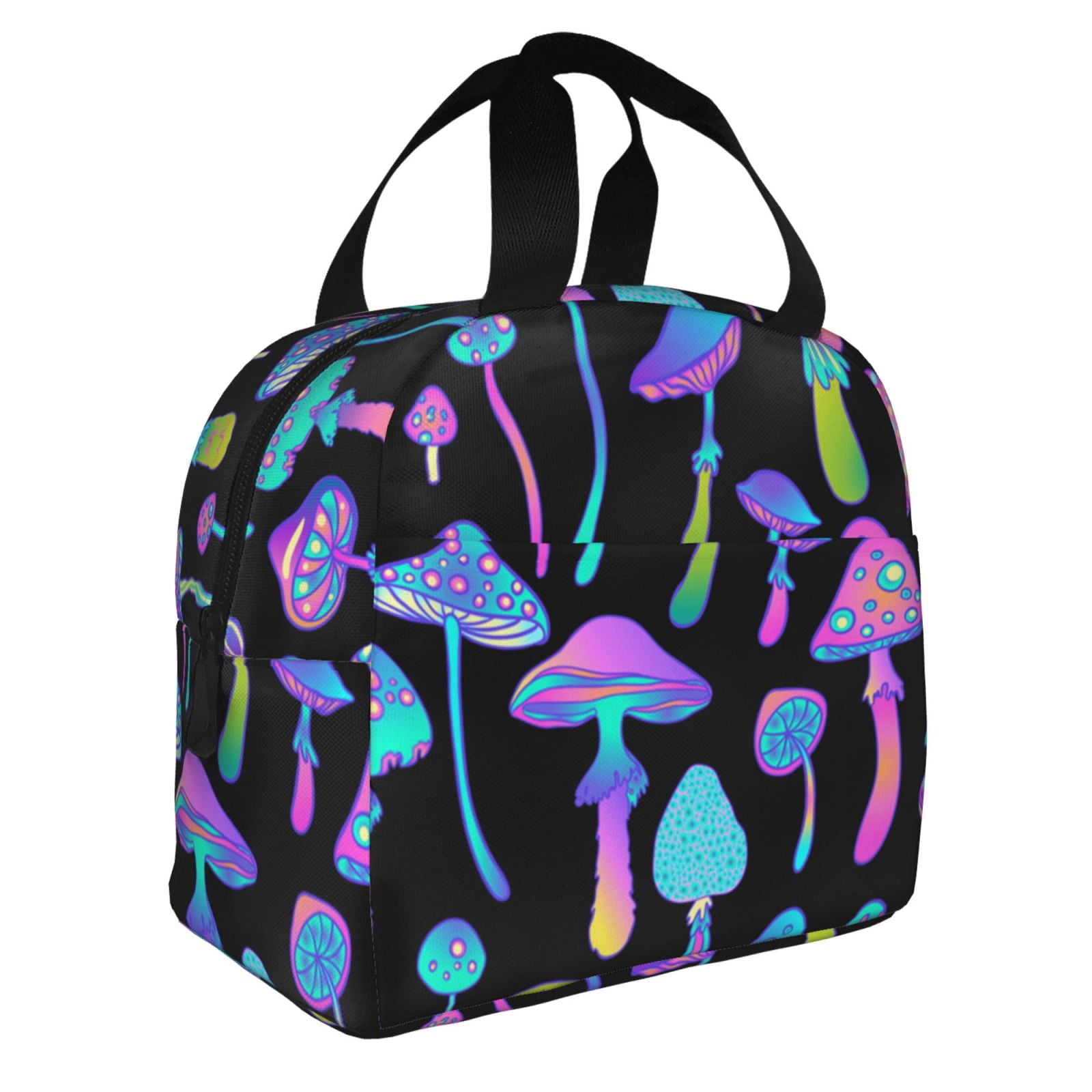 Magic Mushrooms Psychedelic Reusable Lunch Bag Insulated Meal Tote Box ...