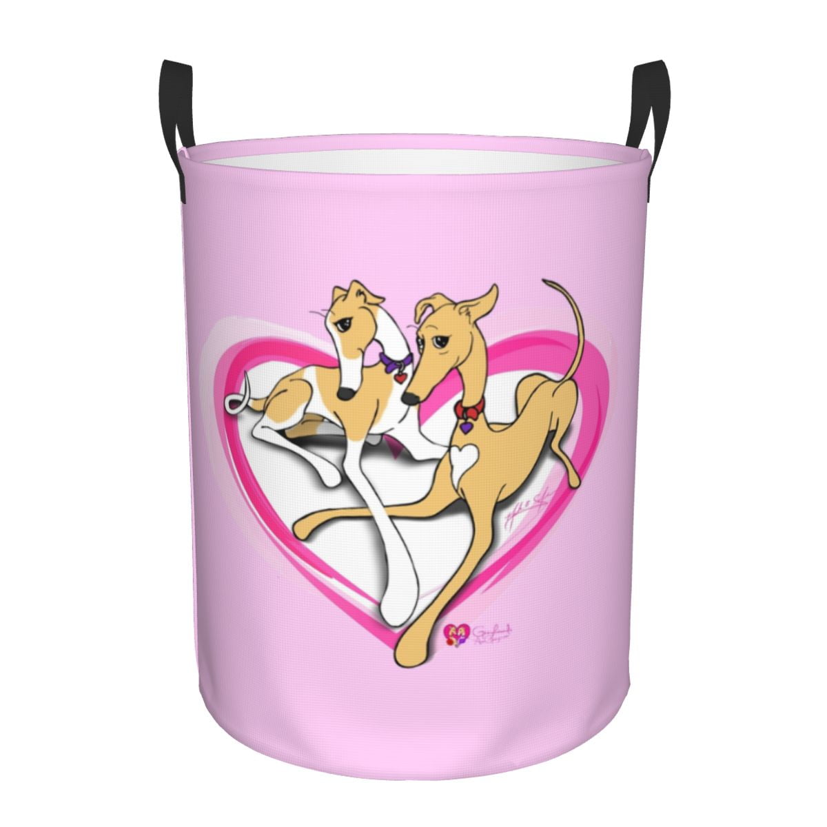 Magic Night With Sighthound Paloma Laundry Basket Foldable Dog Whippet ...