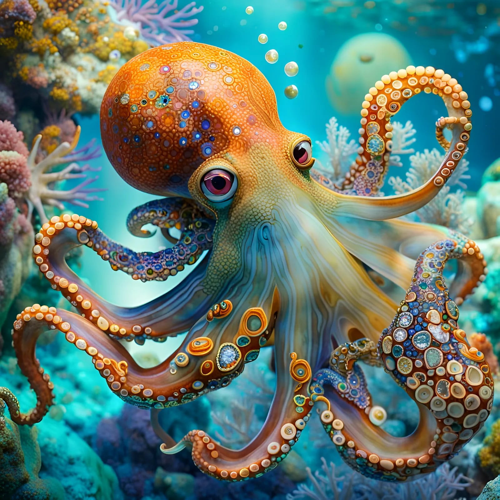 Magic Octopus 500 pieces of wooden puzzle adult stress relief toys ...