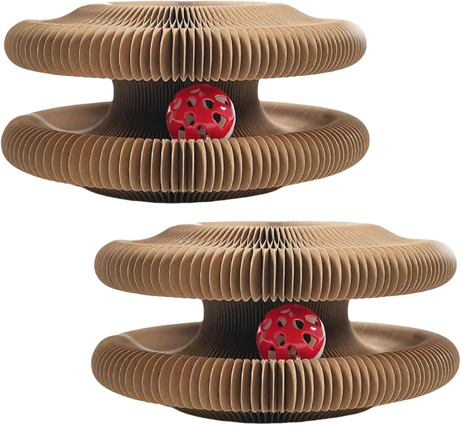 Magic Organ Cat Scratcher, Foldable 3-in-1 Cardboard Cat Scratcher Bed ...