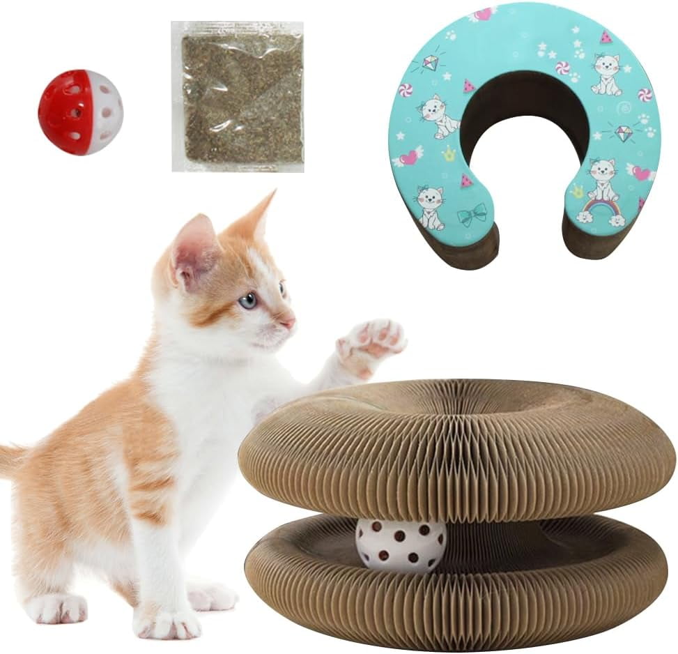 Magic Organ Cat Scratching Board, 2025 Upgrade Foldable Accordion ...