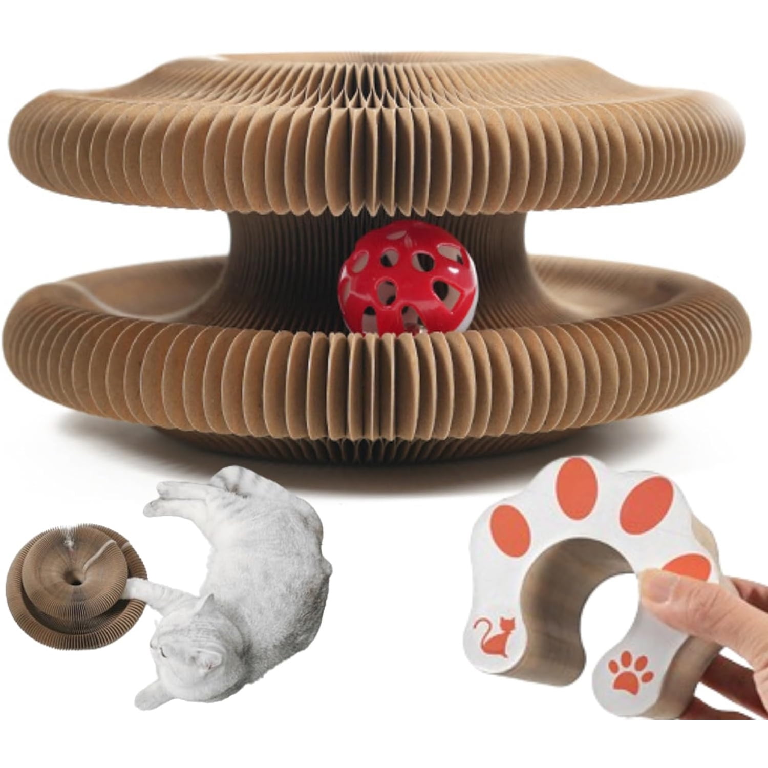 Magic Organ Cat Toy, Magic Organ Cat Scratching Board with a Ball ...