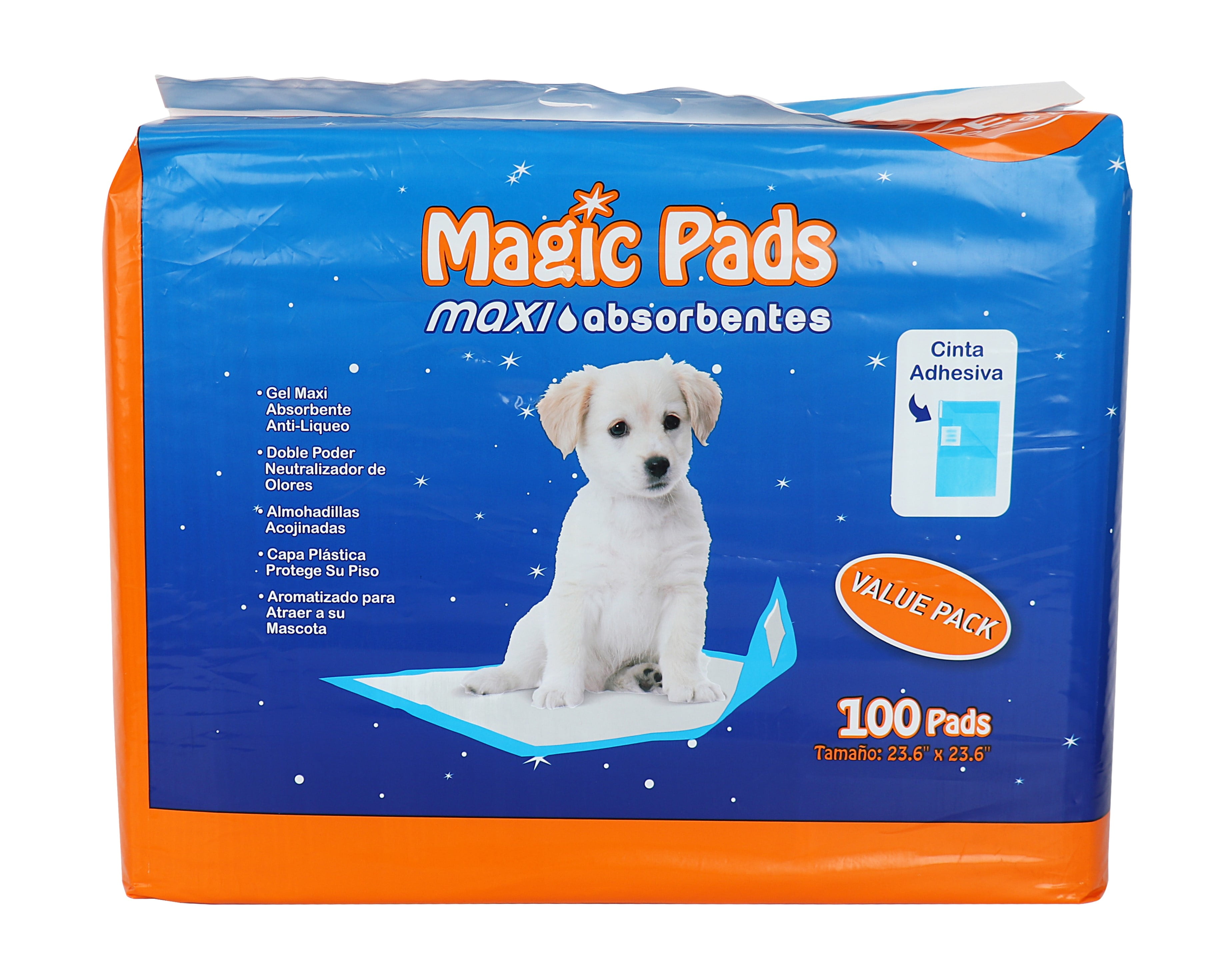 Magic Pads, Indoor Pet Training Pads, Maximum Absorbency, 23.6" x 23.6 ...