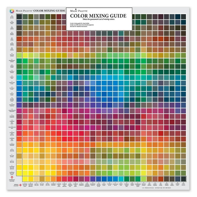 Magic Palette Studio Color Mixing Guide - Walmart.com