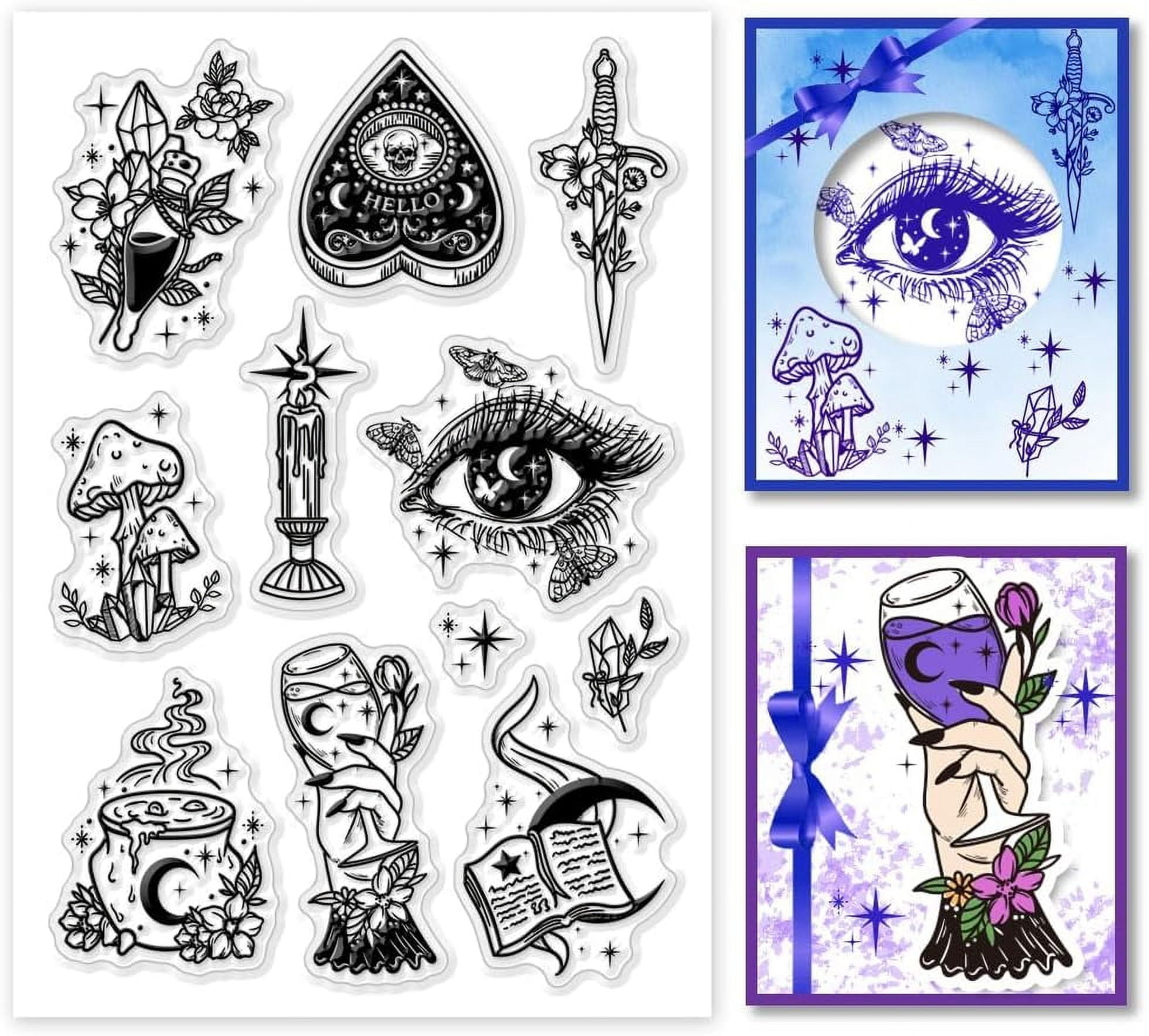 Magic Patten Clear PVC Stamps Magical Rubber Stamp Silicone Stamp Cards ...