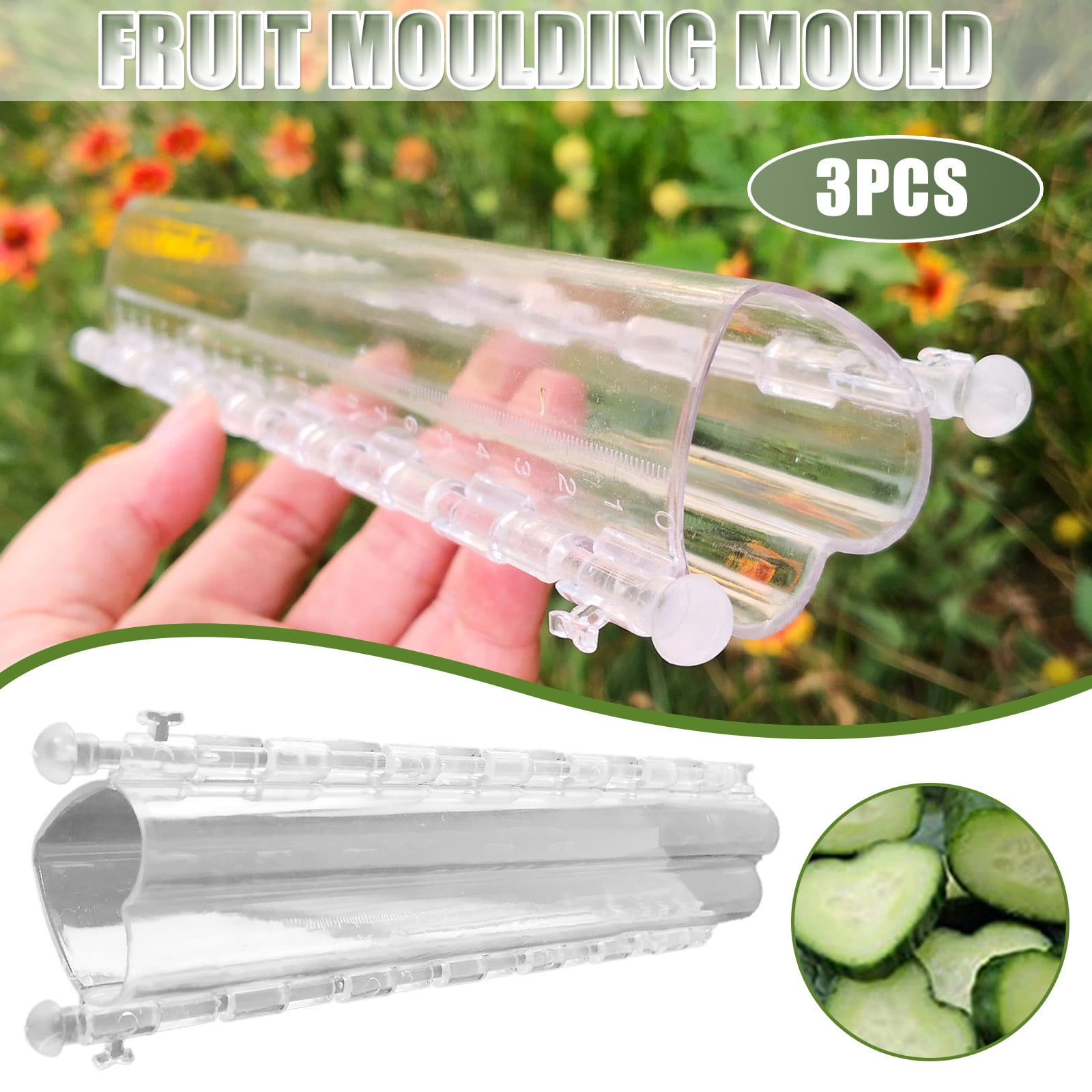 Magic Pentagram Heart-shaped Cucumber Fruit Shaping Growth Molds ...