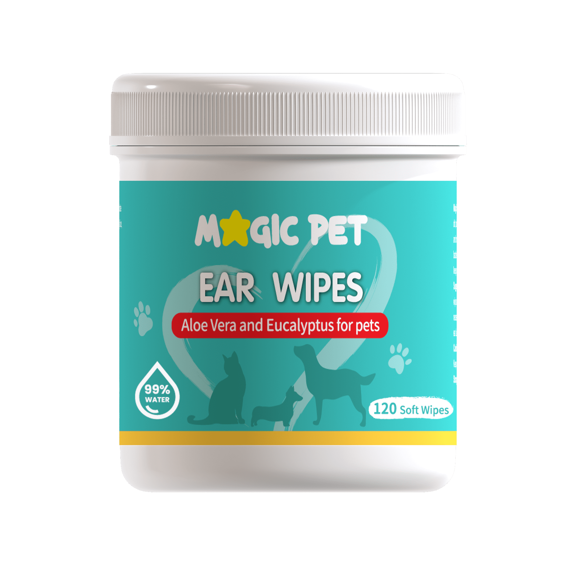Magic Pet Ear Cleaner Wipes for Dogs & Cats, 120 Count - Walmart.com