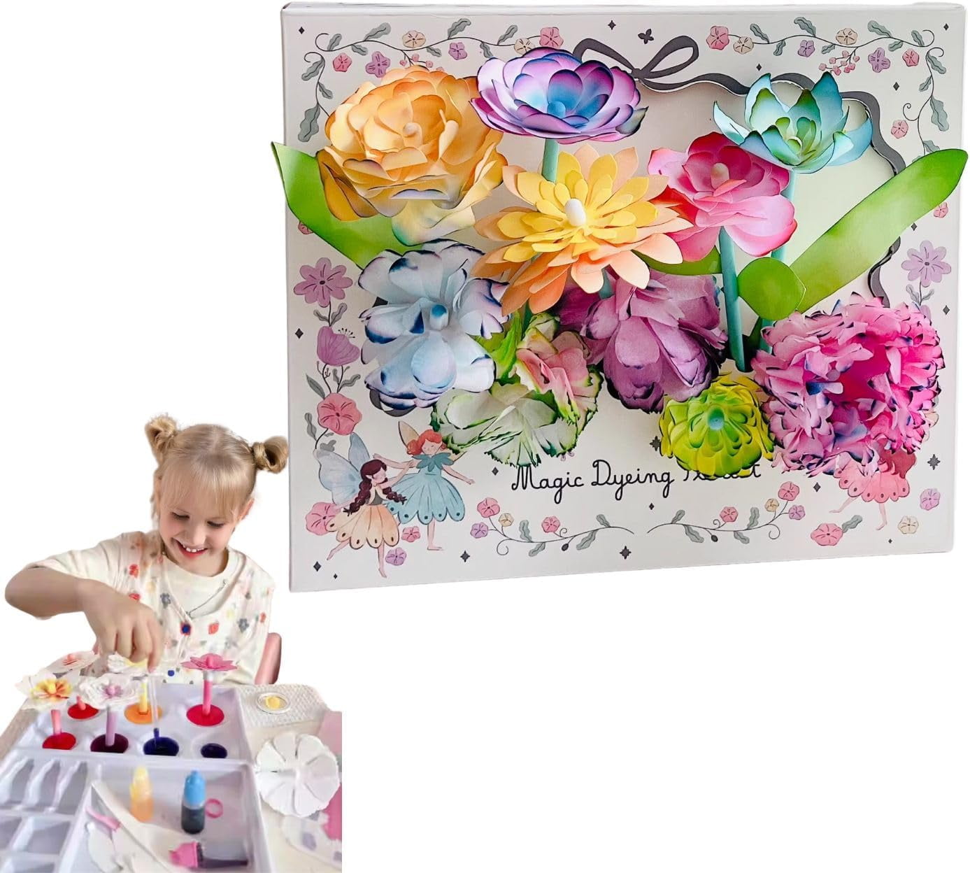 Magic Petal Flower Art Kit - DIY Paper Flower Craft Kit, Bloomjoy Magic Petal Flower Art Kit ...