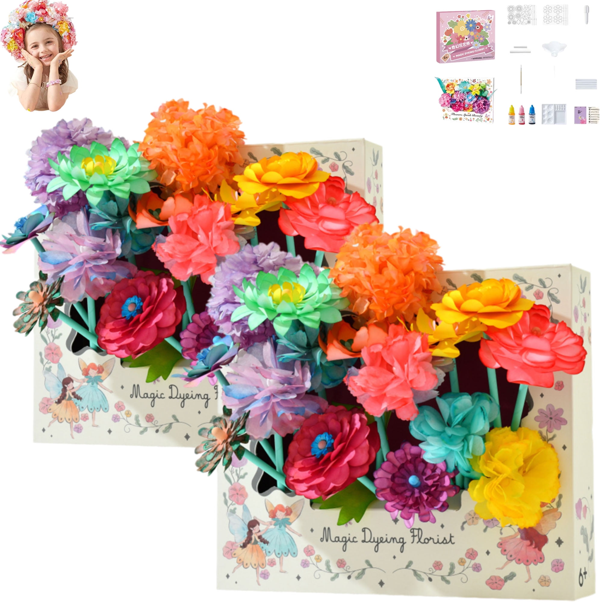 Magic Petal Flower Art Kit, DIY Paper Flowers Craft Kit, PaperFlower ...