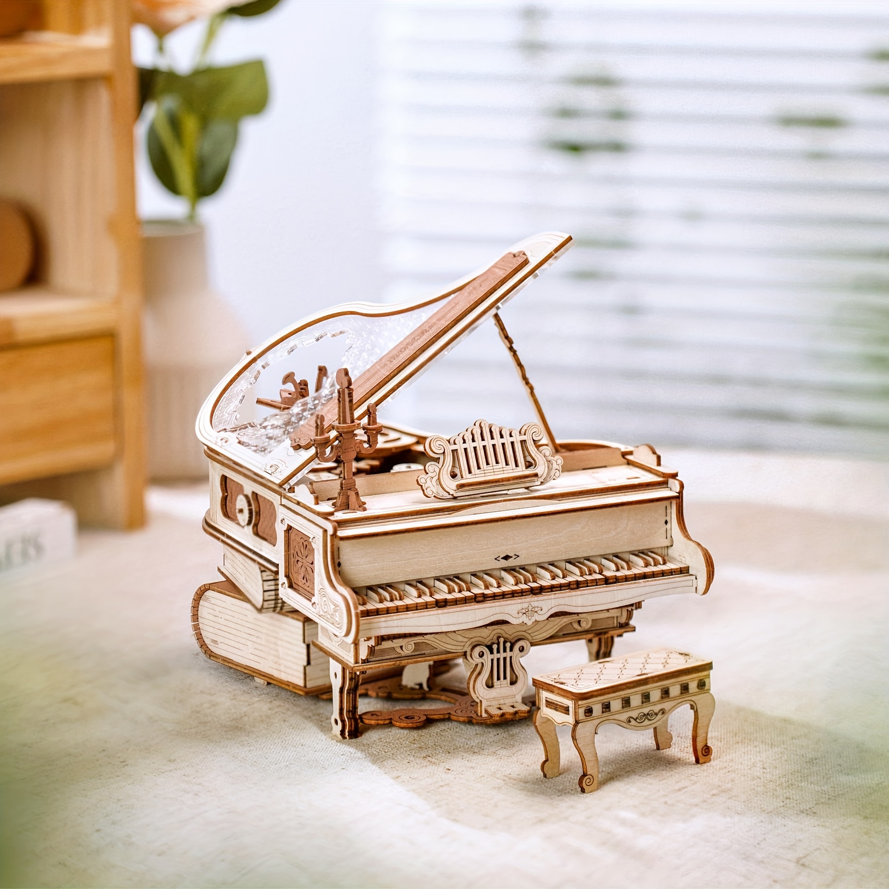 Magic Piano Mechanical Adult Self-playing Music Box Building Blocks Set ...