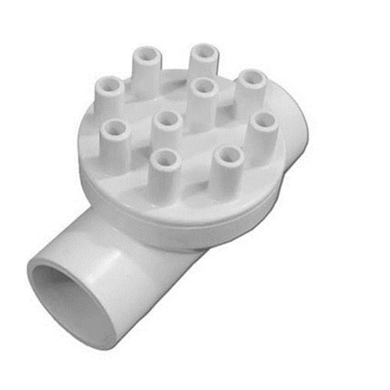 Magic Plastics 1 x 1 in. Slip Manifold PVC Pipe 10 Port & 0.375 in. Sb ...