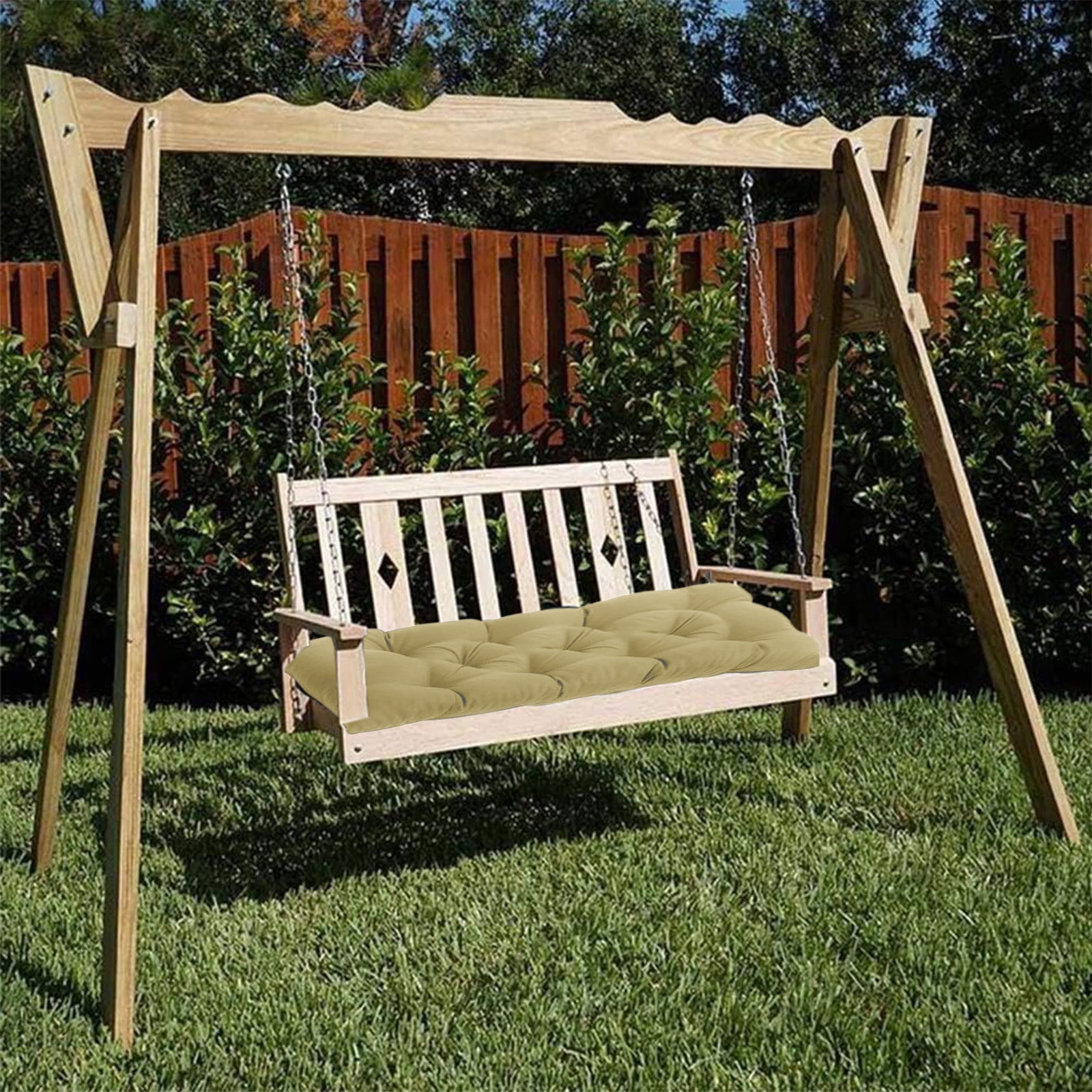 Magic Porch Swing Cushions with Backrest 2-3 Seater Water proof Bench ...