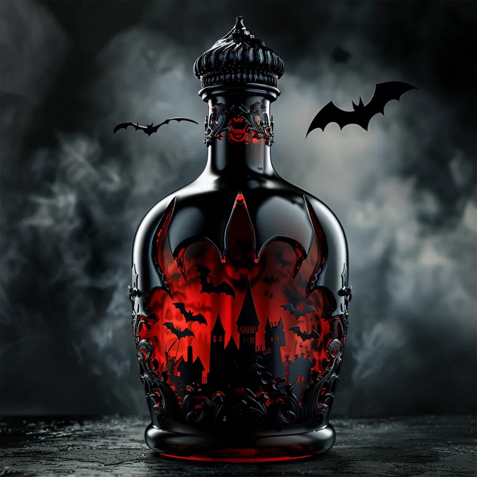 Magic Potion Style Whiskey Bottle, Gothic Vampire Whiskey Bottle Wine ...