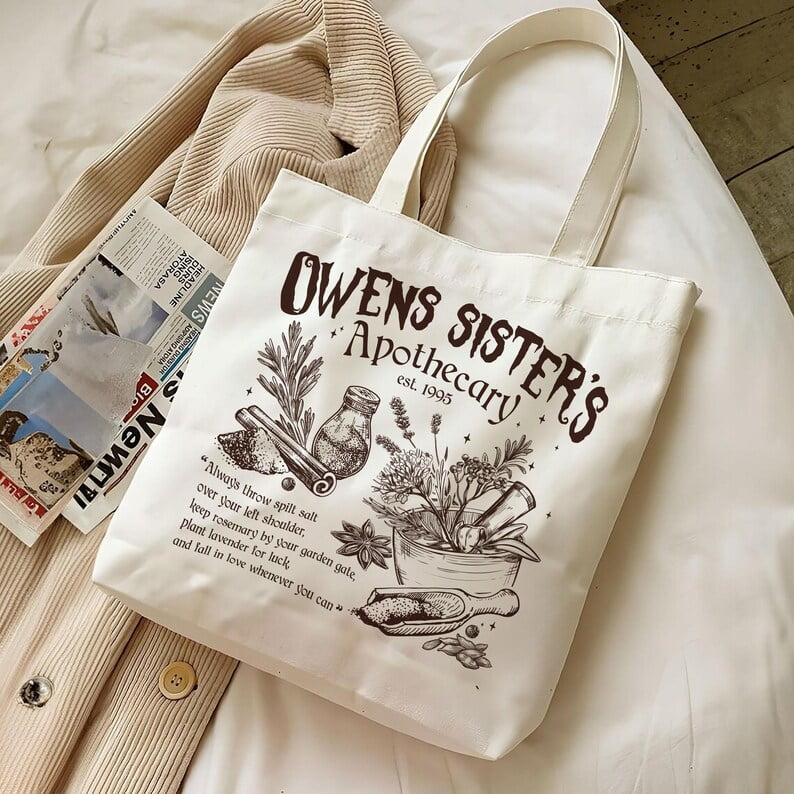 Magic Practical Tote Bag, Apothecary Owens Tote Gift, Magical Witch ...