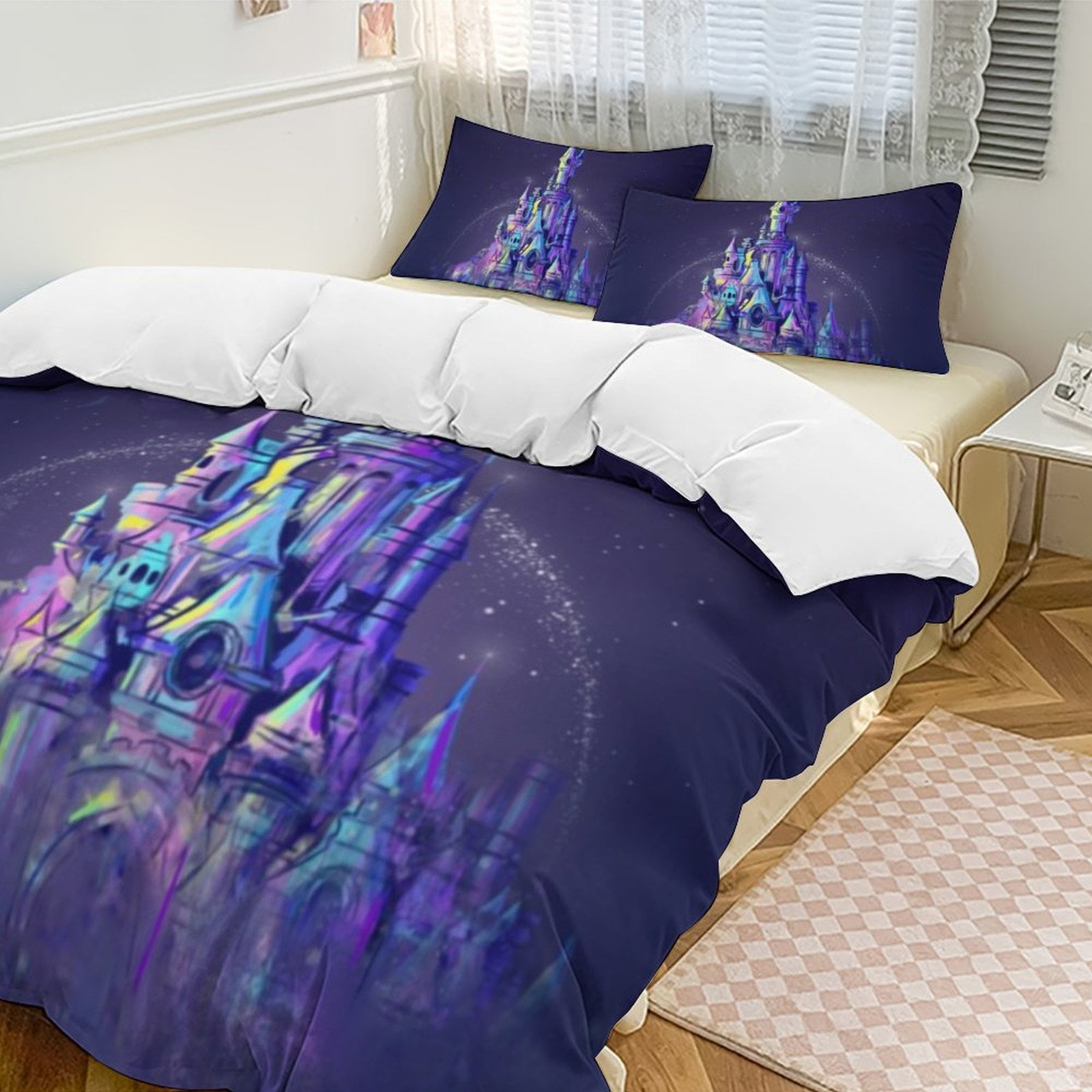Magic Princess Fairytale Castle Fulldom 3D Set Duvet Cover Quilt Cover ...